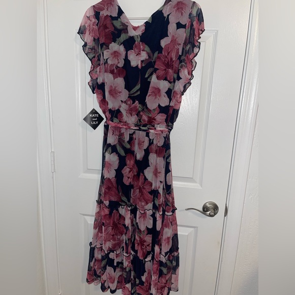Kate And Lily | Dresses | Kate And Lily Floral Dress | Poshmark